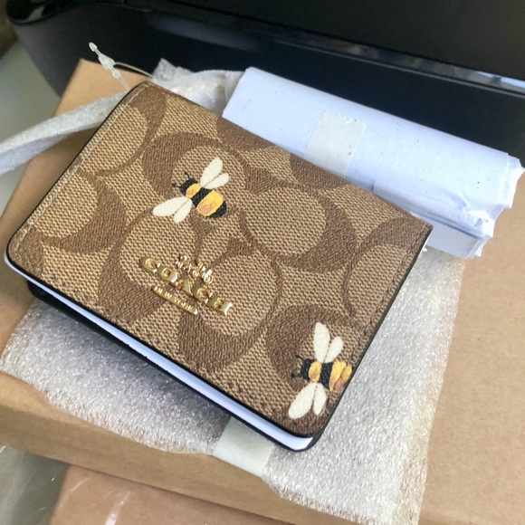 Coach | Bags | Coach Mini Wallet On A Chain In Signature Canvas With ...